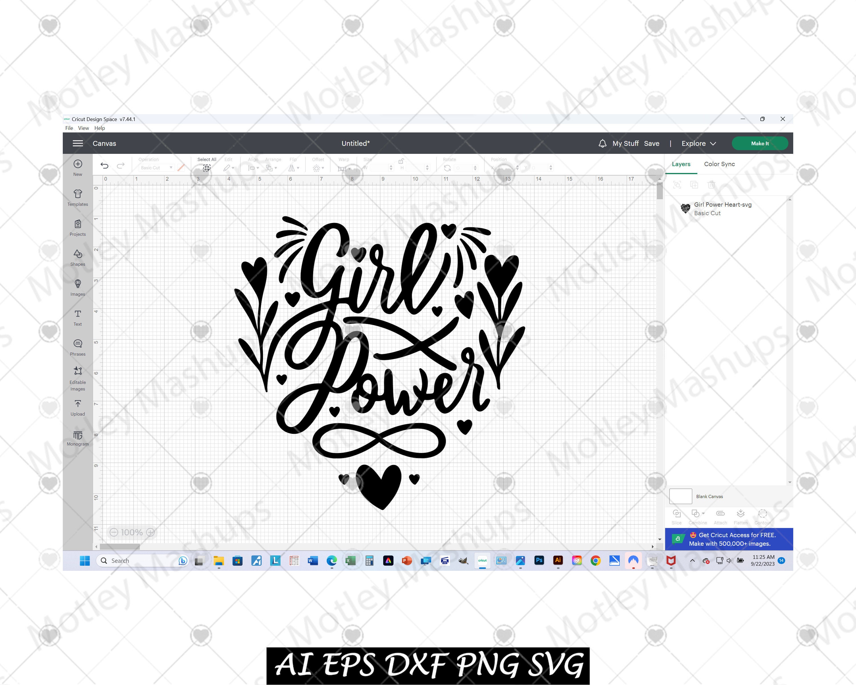 Girl Power SVG, PNG, DXF Heart, Empowerment Svg, Strong Females, Strong ...