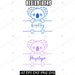 Koala Nursery Monogram Svg, Baby Koala SVG, Split Monogram Svg Png ...