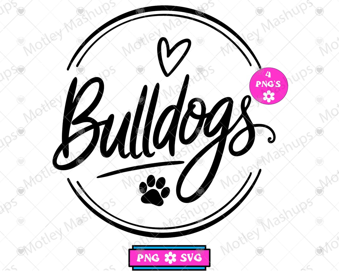 Bulldogs Mascot Emblem, SVG PNG, Team Design (digital Download) - Etsy