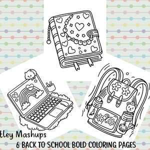 Bold Easy School Coloring Pages, Back to School Activities, Adult and ...