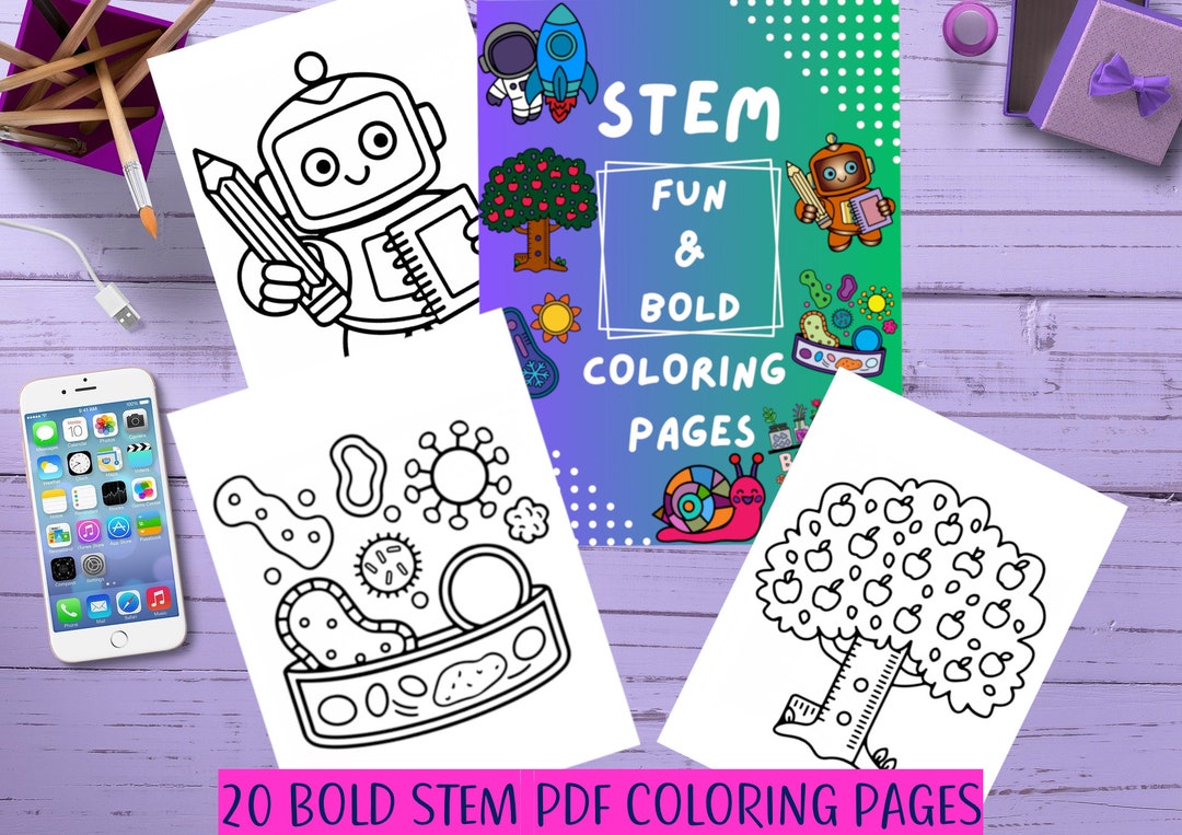 Bold Stem Learning Coloring Pages, Science Coloring, Math Coloring ...