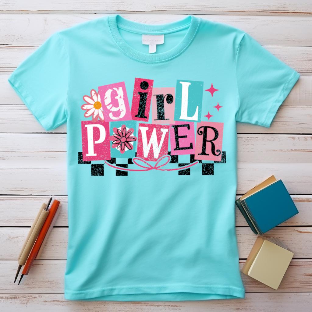 Girl Power Checkerboard PNG, Women Empowerment, Distressed Design ...