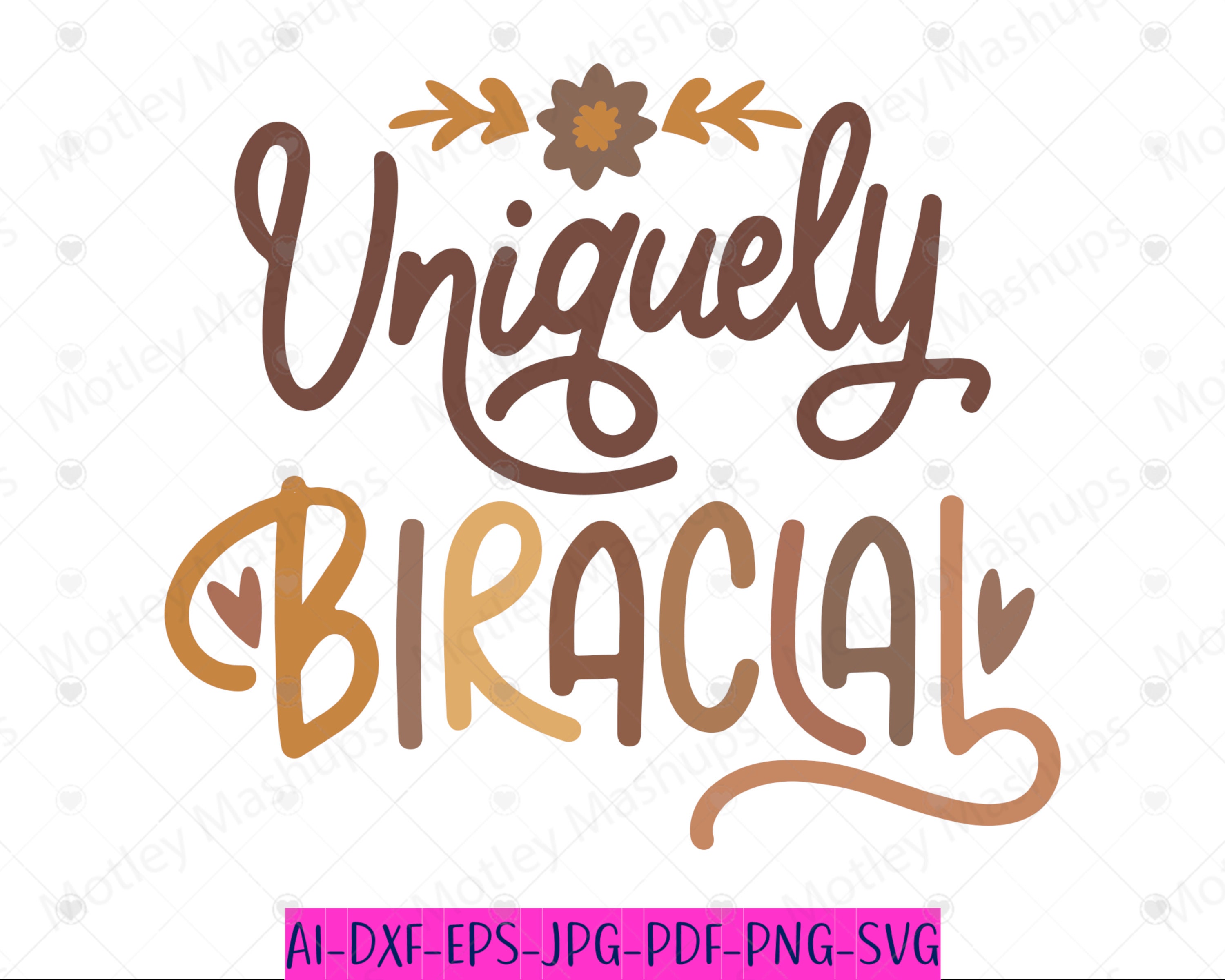 Biracial Mixed Race Svg Png, Women Empowerment, Cricut Cut File, Halfie ...