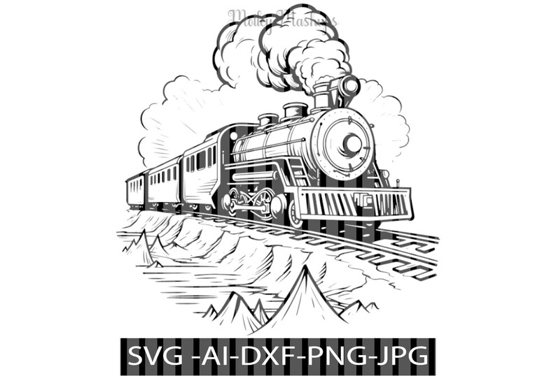 Train SVG Train Clipart Train Svg for Cricut Locomotive - Etsy