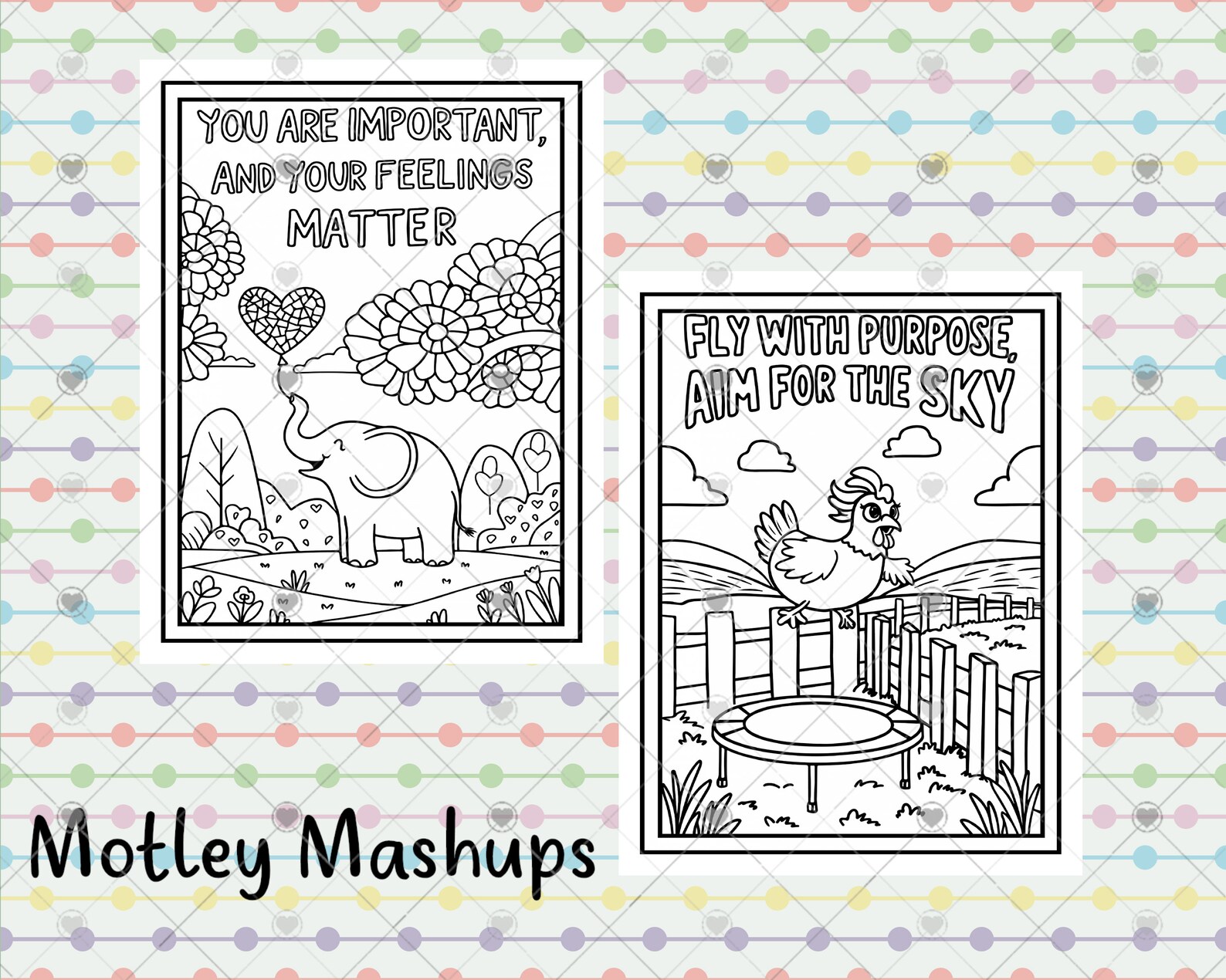 Set 3 Positive Mental Health Coloring Pages, Empowerment, Self-care Era ...