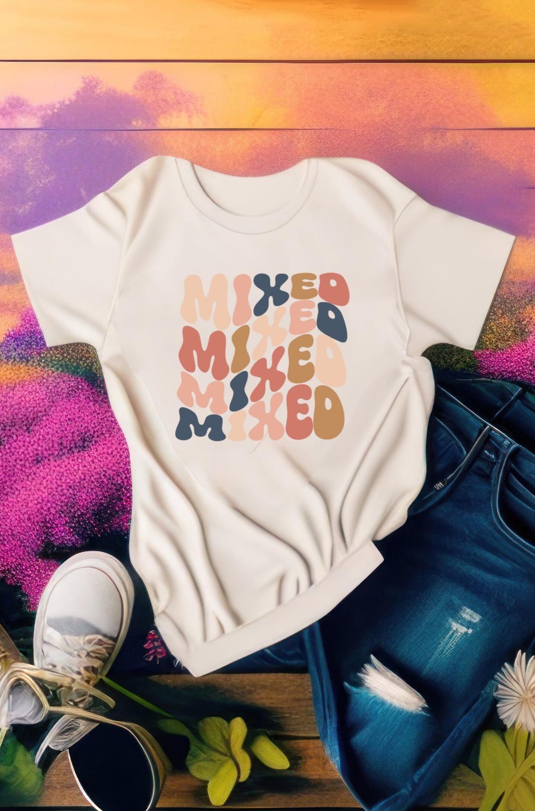 Mixed Race Retro Wavy Style Biracial, Multi-racial, Multicultural ...