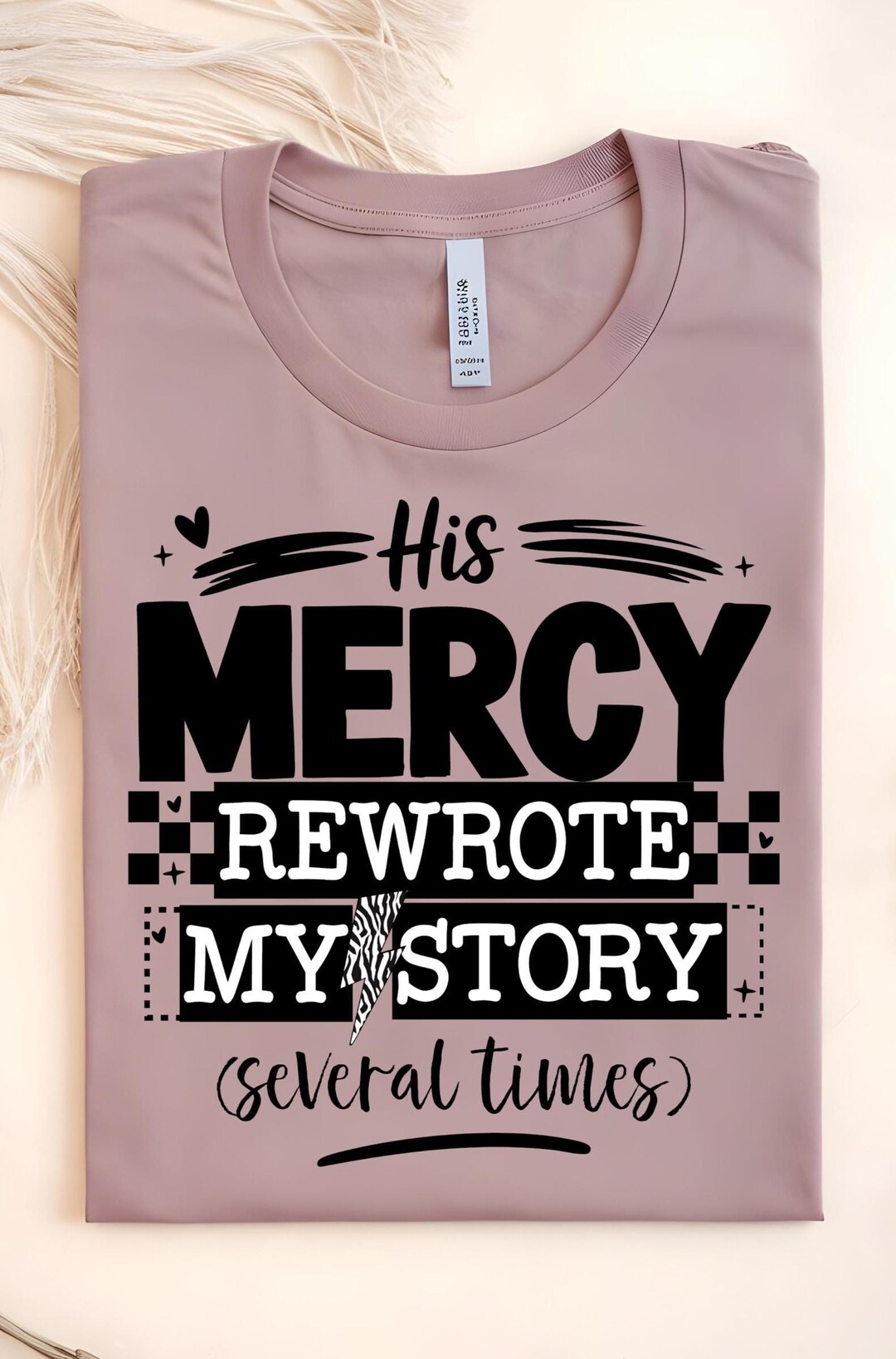 His Mercy Rewrote My Story Png, Christian Bible Verse (digital Download ...