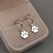 Custom Paw Dangle Ring Silver Paw Dangle Ring Paw Print Rings Kitty Paw ...
