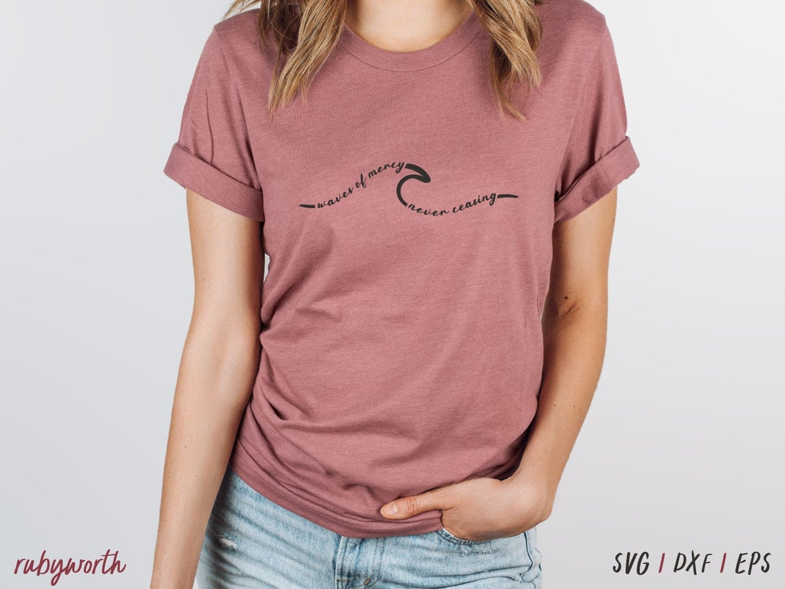Waves of Mercy SVG Worship SVG Christian SVG Wave Clipart Ocean Art ...
