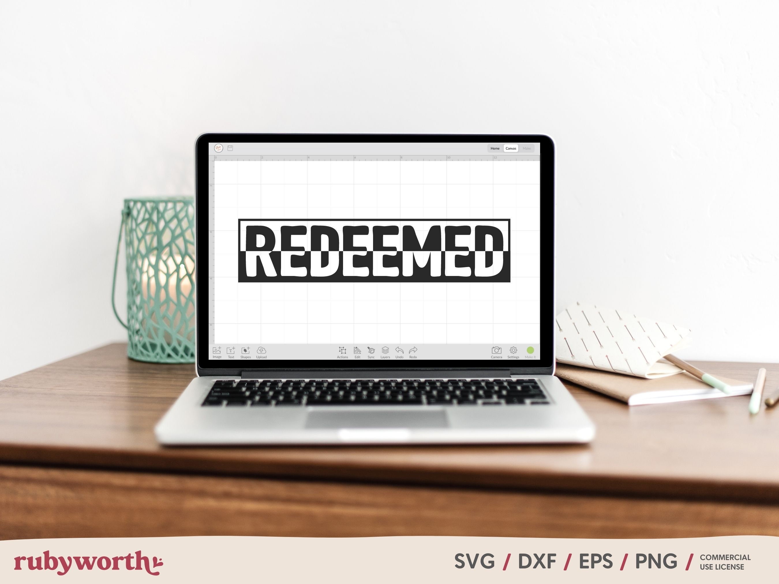 Redeemed SVG Worship SVG Christian SVG Word Clipart | Etsy