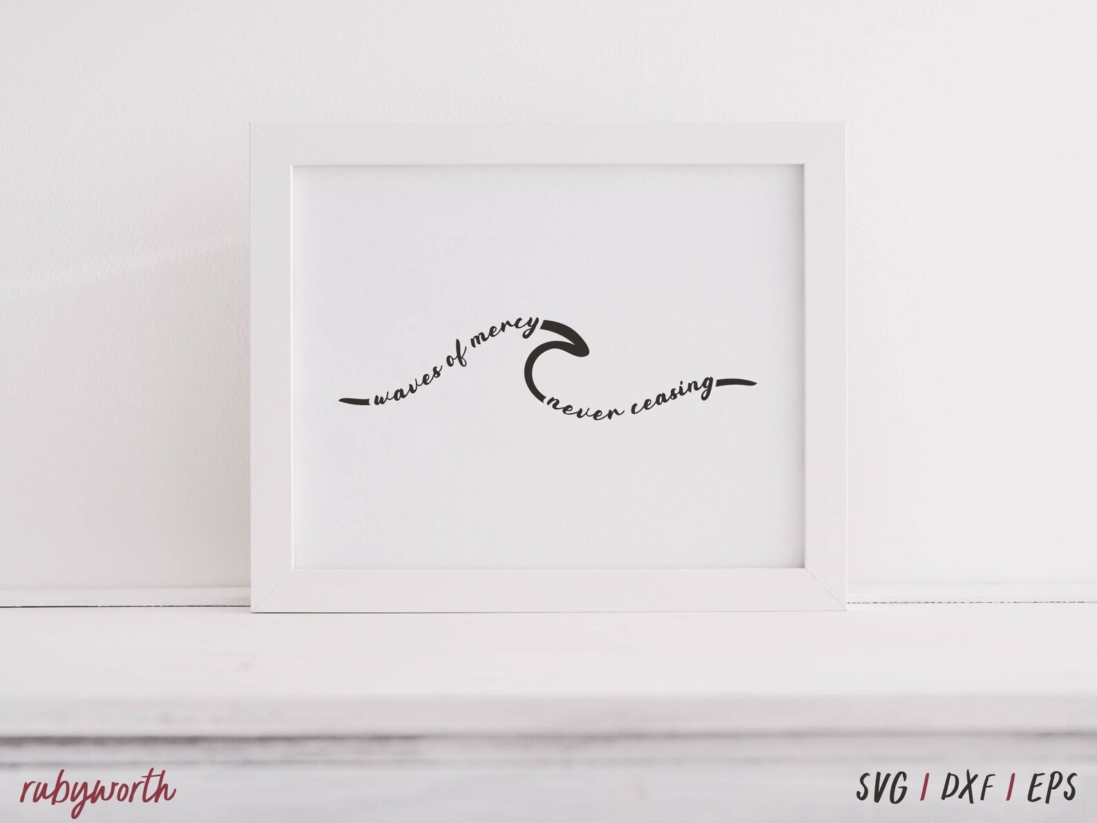 Waves of Mercy SVG - Worship SVG - Christian SVG - Wave Clipart - Ocean ...