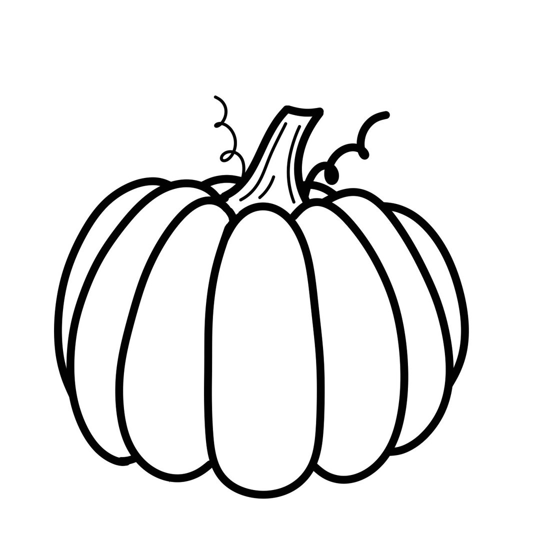 Pumpkin Coloring Page Bundle: Easy Fall Printouts (digital Download) - Etsy
