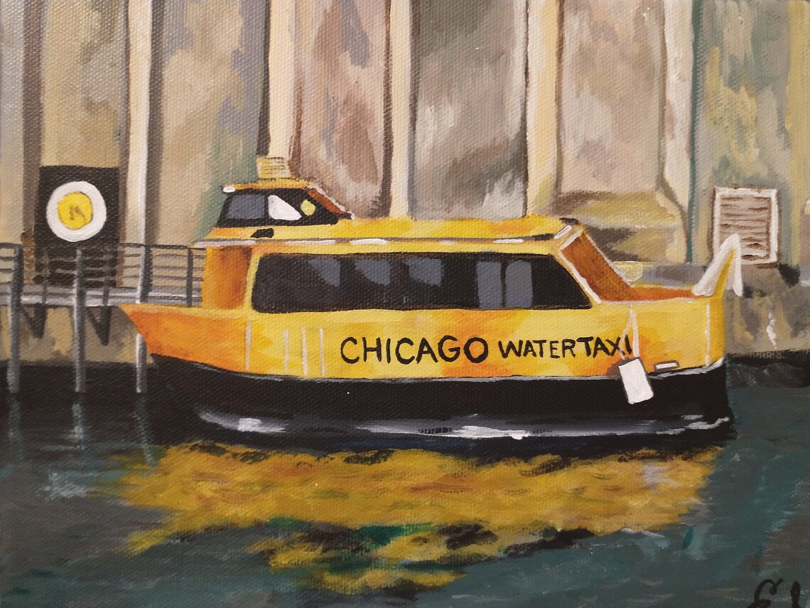 PRINT Chicago Boat 8 X 10 - Etsy