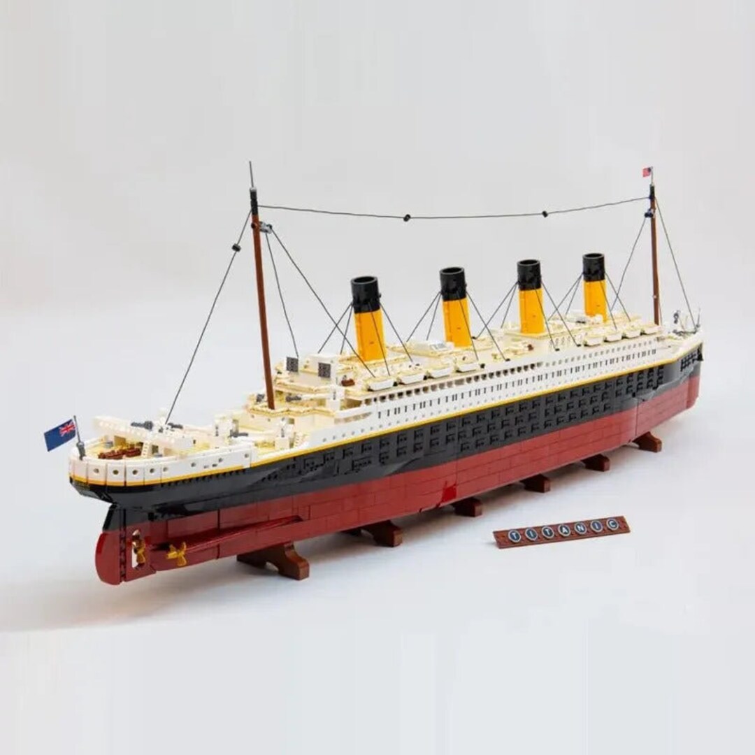 Building Block RMS the Titanic Steam Ship Boat Bricks Toys - Etsy