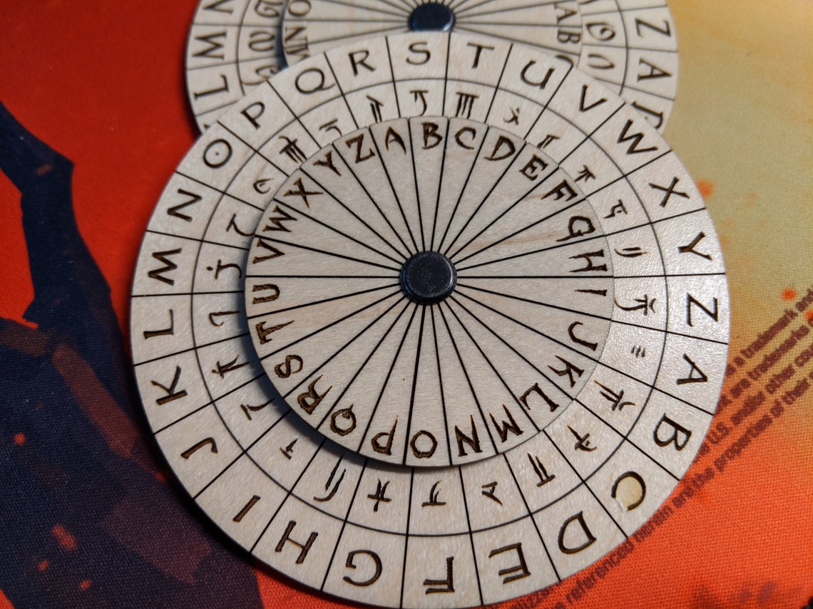 Fantasy Caesar / Vigenère Cipher Wheel and Translator | Etsy