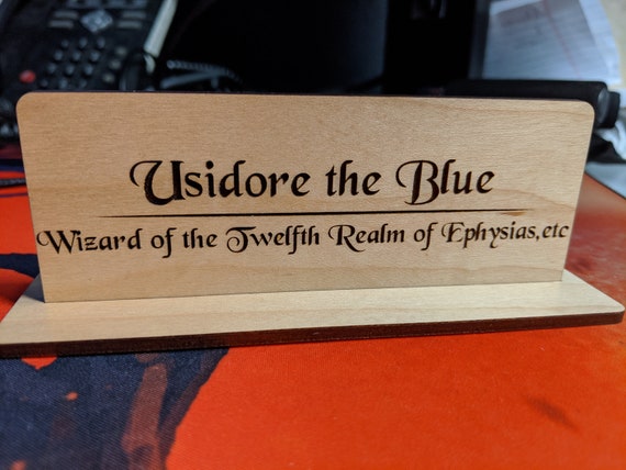 RPG Character Desk Sign | Etsy