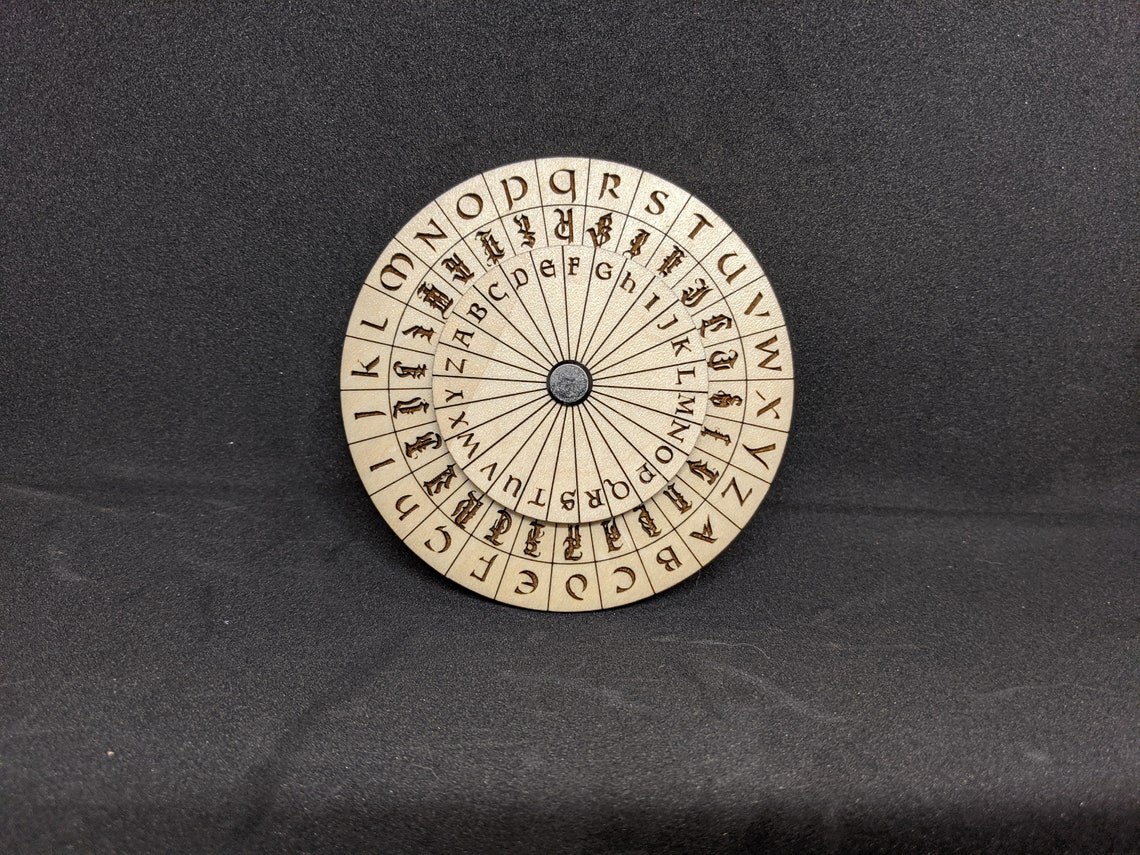 Fantasy Caesar / Vigenère Cipher Wheel and Translator | Etsy