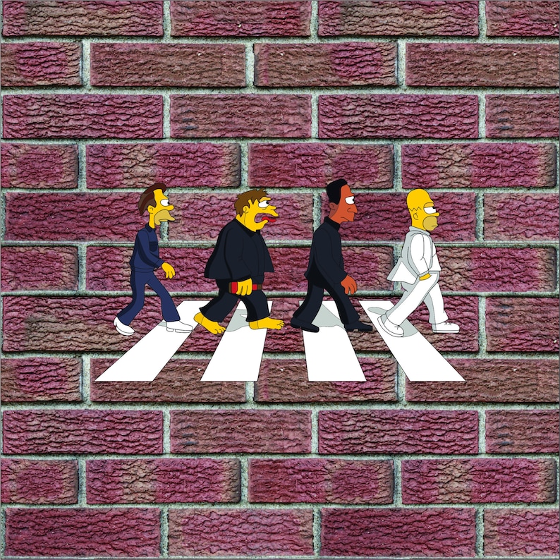 The Simpsons Beatles SVG EPS Cdr PDF Png | Etsy