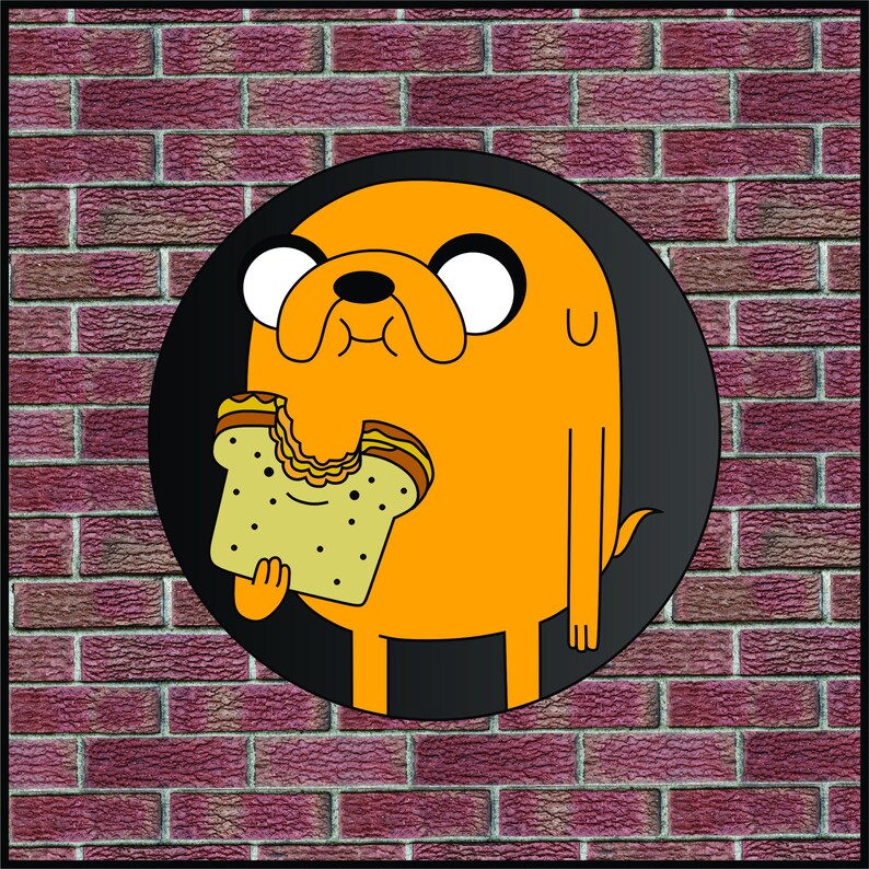 JAKE adventure time vectors svg-pdf-eps-png-cdr-ai-dxf | Etsy