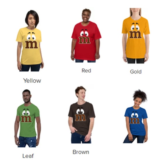 M M T Shirts Halloween M and M Shirts for Halloween M and M Shirt Costume Group Candy Shirts Group Snack Shirt Woman M and M Shirt Etsy