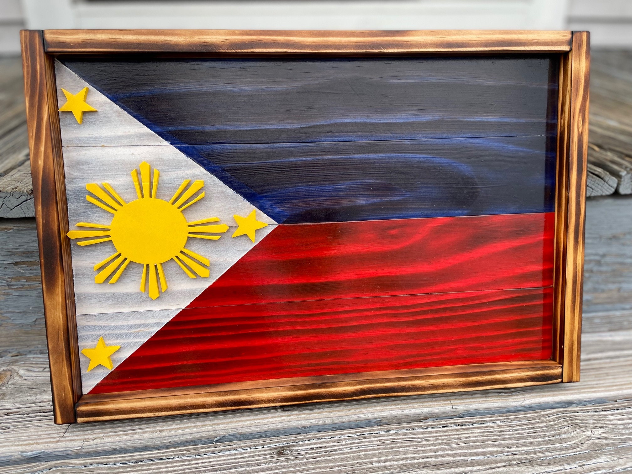 3D Charred & Stained - Rustic - Wall Art - Home Decor - Philippines ...