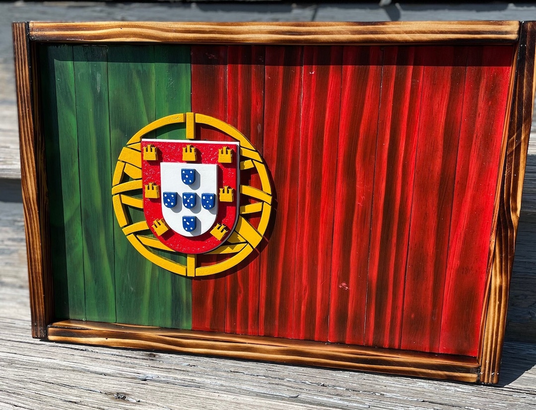 3D Charred & Stained Portugal Flag - Rustic - Wall Art - Home Decor ...