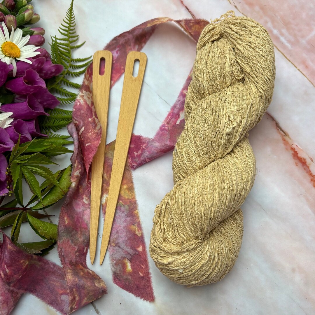 Raw and Rustic Matka Silk Yarn for Unique Neutral Colours Knitting ...