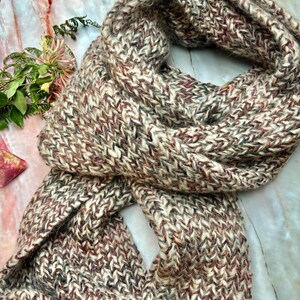 Giant Hand Knitted Extra Long Oversized Scarf. Cozy Trendy Winter ...