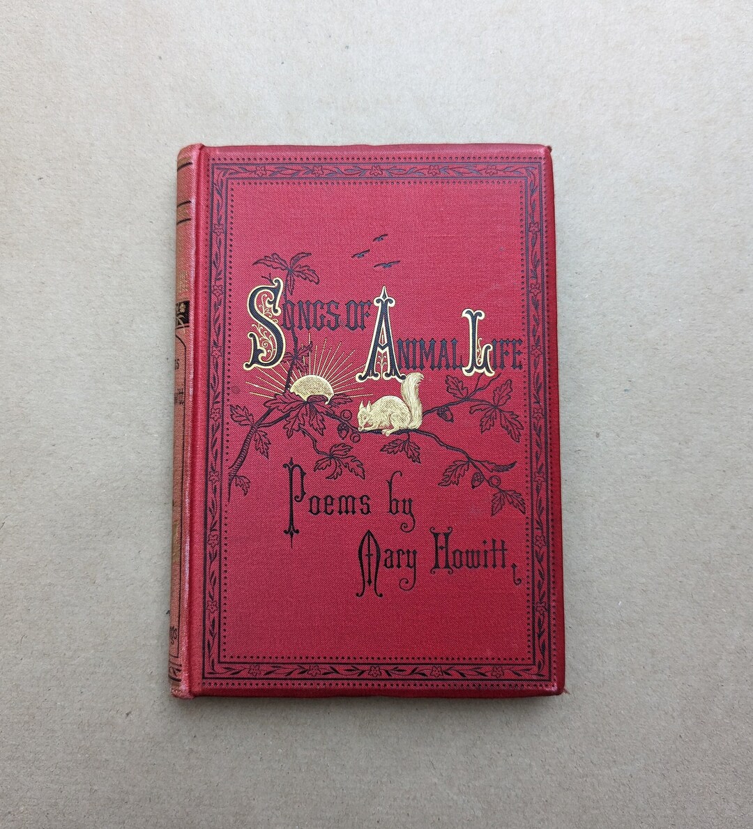 Songs of Animal Life Poems by Mary Howitt Vintage Book, Natural History ...
