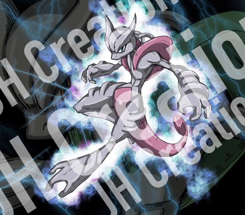Mega Mewtwo X Sublimation Tumbler Digital Download - Etsy