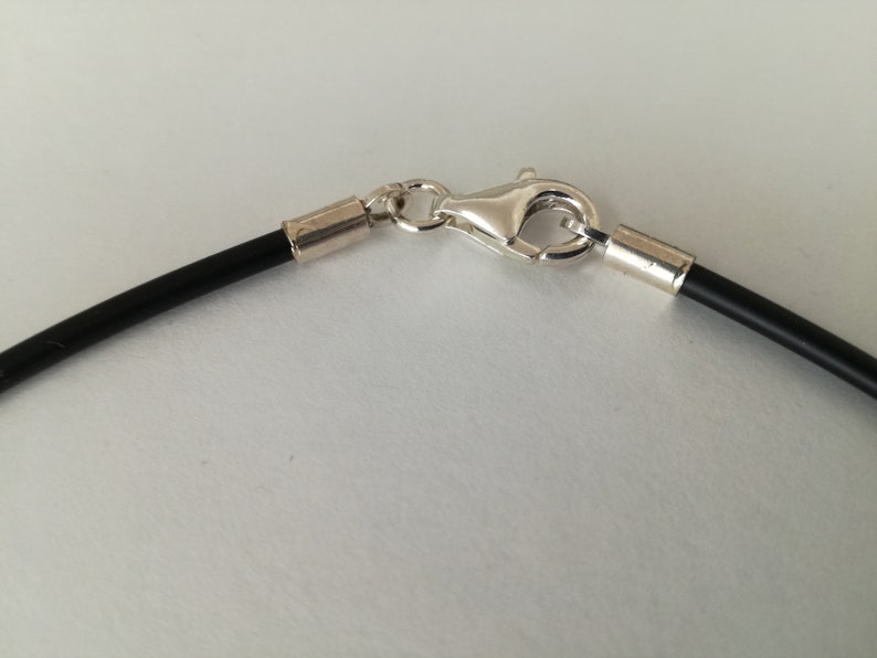 Silver Pendant Spicky Sea Snail Shell on Black Rubber or Chain - Etsy