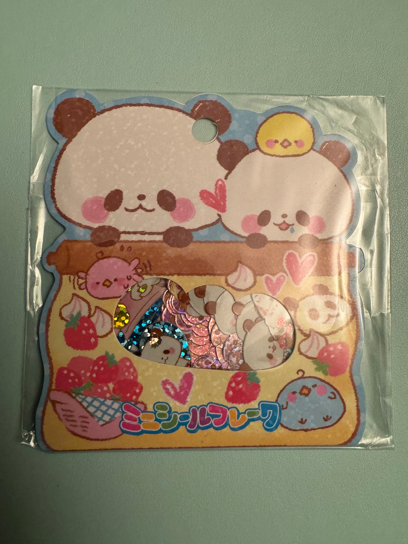 Kawaii NIP Panda Sweets Sticker Flakes Sack - Etsy