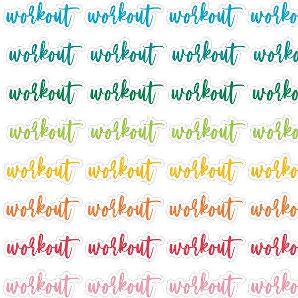 Workout Stickers - Etsy