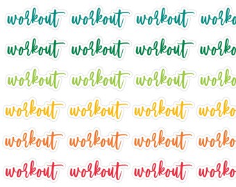 Workout Stickers / Exercise Stickers / Gym Stickers / Lifting - Etsy