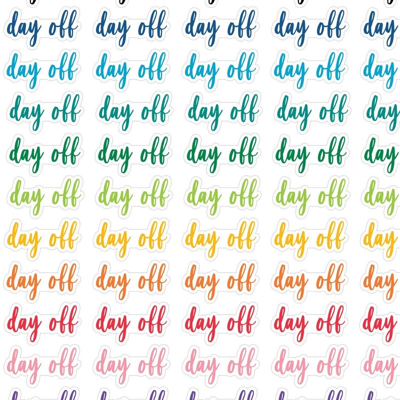 Holiday Day off Stickers - Etsy