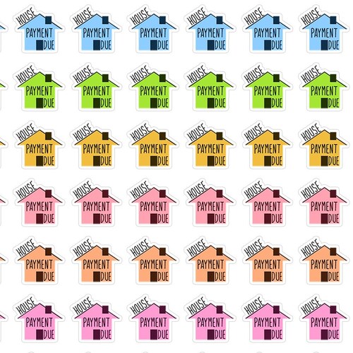 140 Tiny Car Payment Reminder Planner Stickers Tiny Planner - Etsy