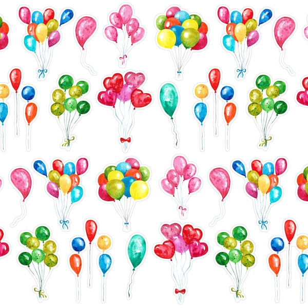 Balloon Stickers - Etsy