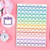 Tiny Step Tracker Dot Planner Stickers, Colorful Mini Shoe Dot Planner ...
