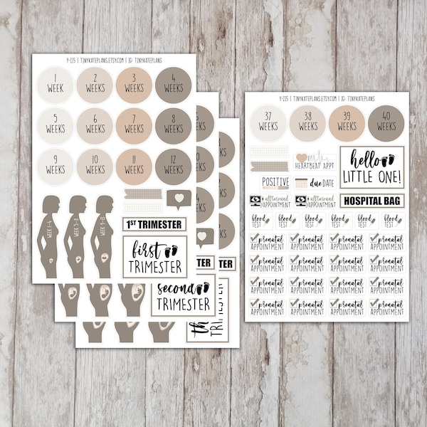 Pregnancy Stickers - Etsy
