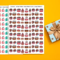 Colorful Brush Stroke Stickers, Sticker Sheets, Organization Stickers ...