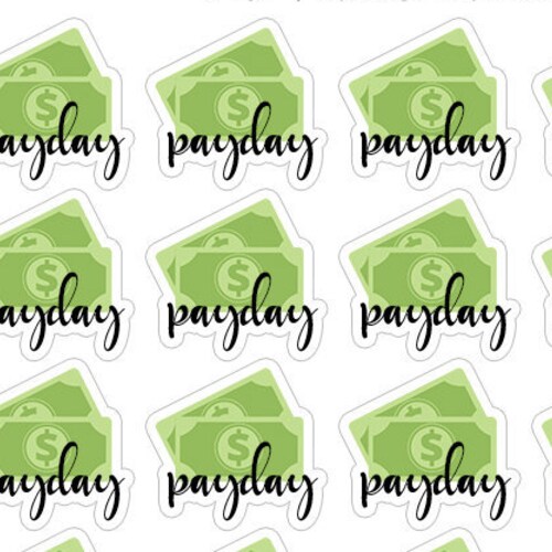 77 Payday Cash Tiny Planner Stickers Dollar Cash Tiny Planner - Etsy