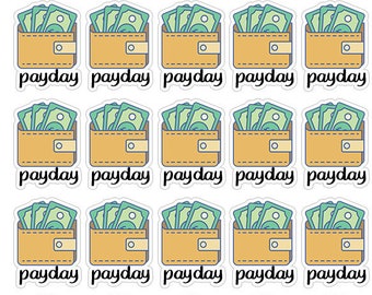 70 Kawaii Yay Payday Planner Stickers Payday Planner - Etsy