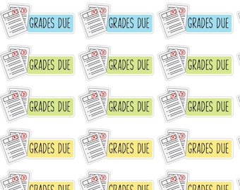 63 No School Flag Stickers Tiny School Planner Stickers | Etsy