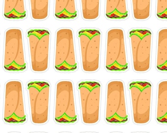 Breakfast Burrito Sticker - Etsy