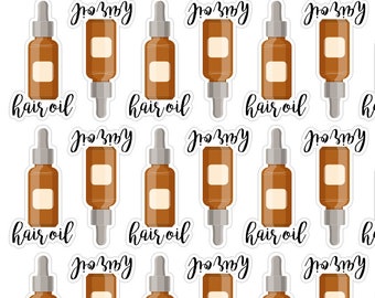 Hair Oil Stickers - Etsy