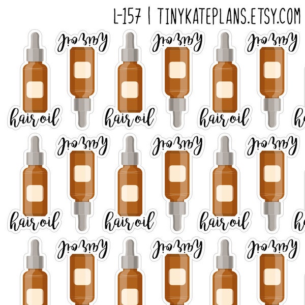 Hair Oil Stickers - Etsy