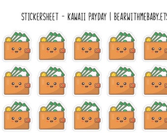 70 Kawaii Yay Payday Planner Stickers Payday Planner - Etsy