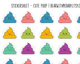 Poep stickers - Etsy Nederland