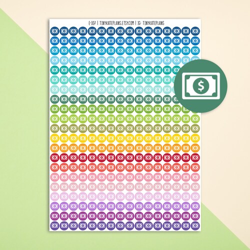 Tiny Star Dot Planner Stickers Colorful Mini Dot Planner - Etsy