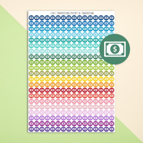 Dollar Stickers - Etsy